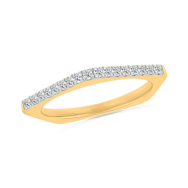 Minimalist Sparkling Diamond Ring – ISHIS
