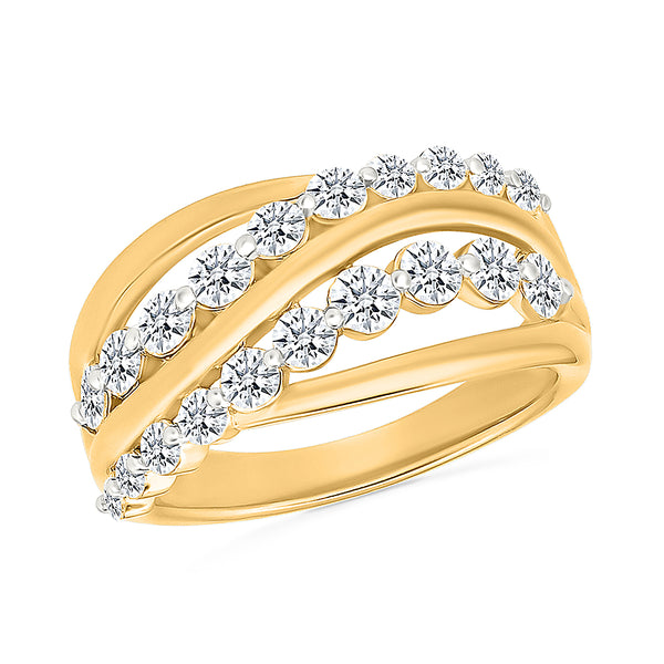 Araiya Ripples Diamond Ring – ISHIS