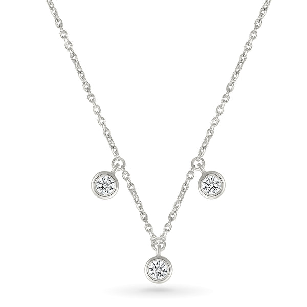 Triplets Gold & Diamond Necklace – ISHIS
