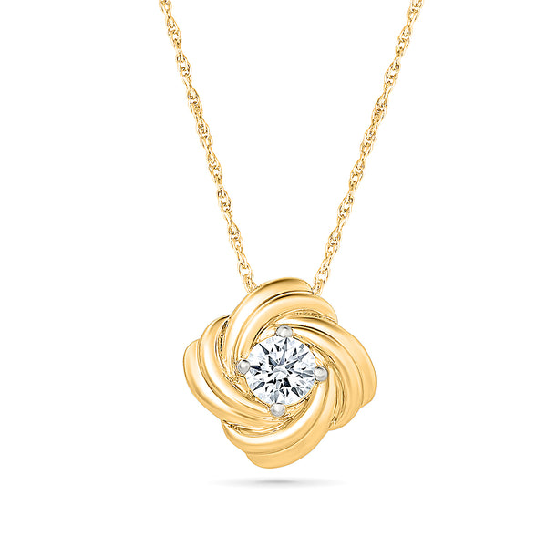 Twisted Whirlwind Diamond Pendant – ISHIS