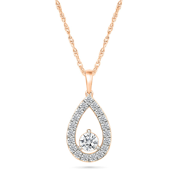 Dancing Pear-Shaped Diamond Pendant – ISHIS