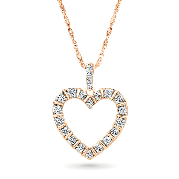 Sparkly Diamond Heart Pendant – ISHIS